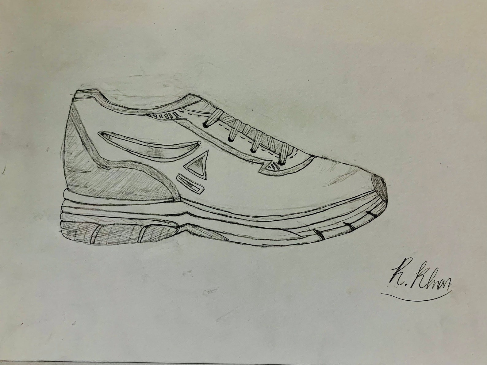 Original Pencil Sketch of Shoes.pencil Drawing of Shoes on - Etsy