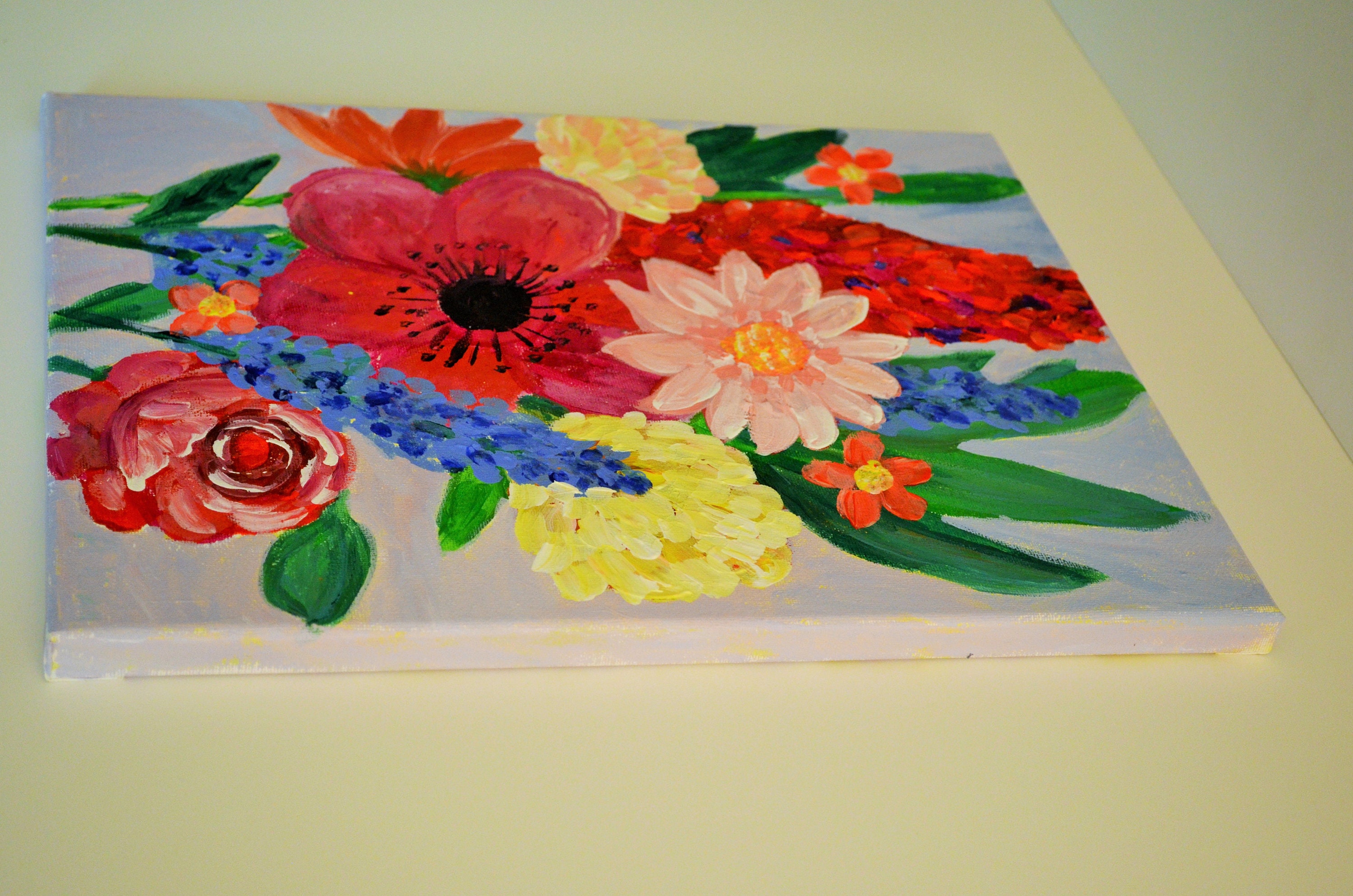 Original Acrylic Painting 11x14 Stretched Canvas - Etsy UK