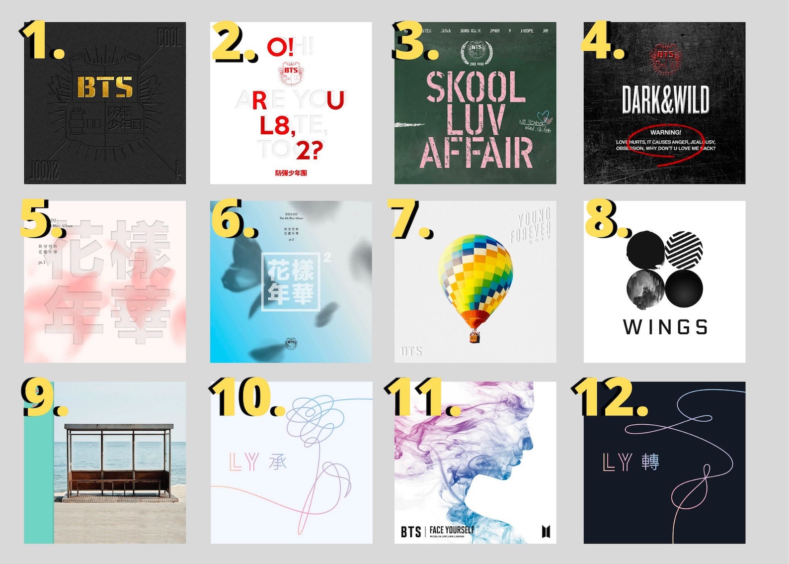 BTS Album Covers Photo Prints for Wall Decor - Etsy