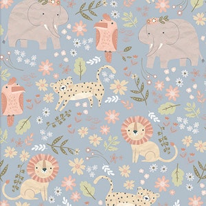 3 Wishes Fabric - Sweet Savanna - Savanna Friends - Half Yard - Etsy