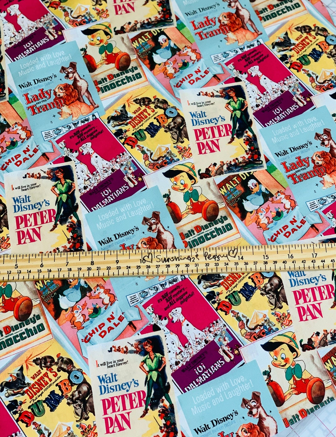 Disney Disney Classic Posters Collection Cotton Half Yard - Etsy