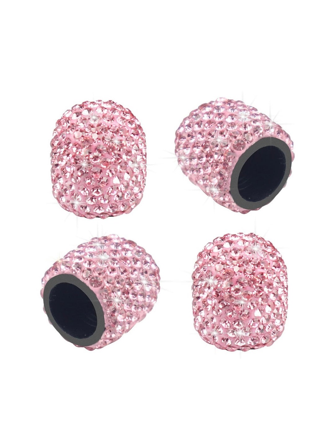 4x PINK CRYSTAL Tire Valve Caps Ultra Bling Diamond Luxury - Etsy