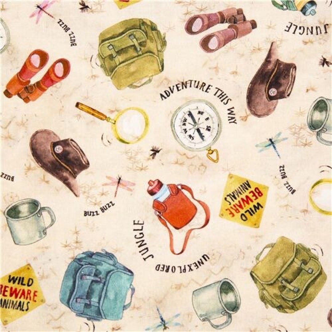 Adventure This Way by Michael Miller Fabric - Etsy