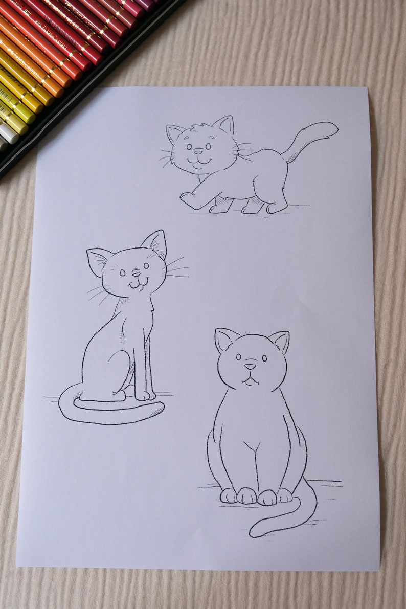 Coloring Pages - Characters for Kids Bundle of 5 - Etsy