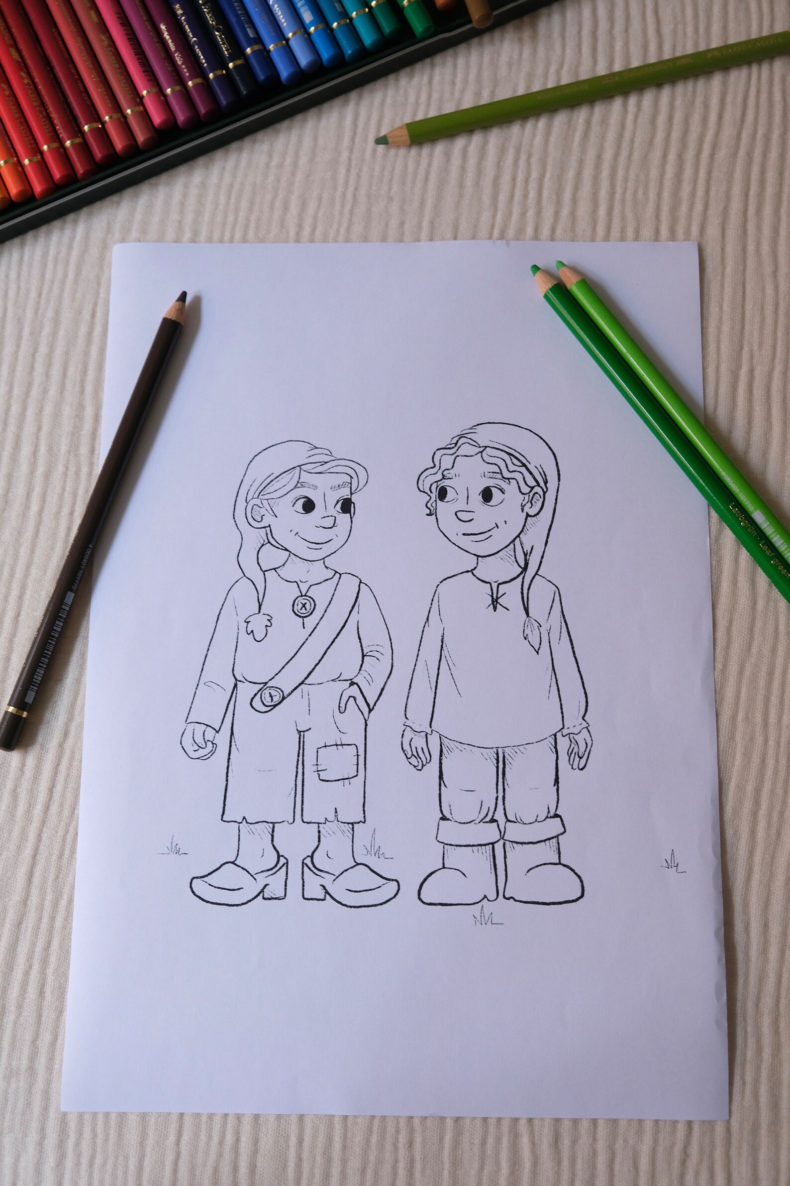 Coloring Page - Hubbe & Lubbe - Etsy