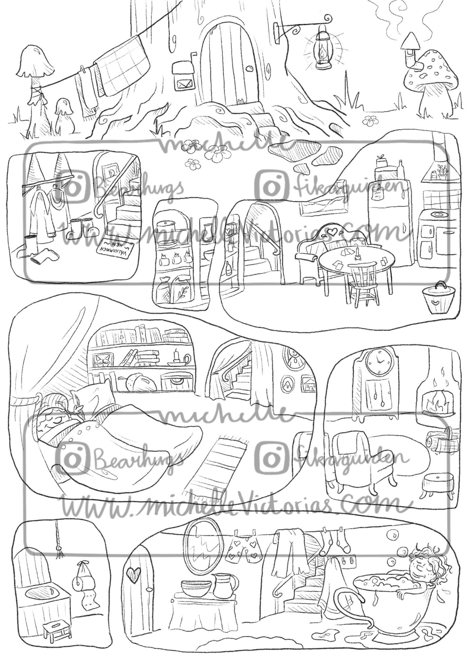 Coloring Pages - BUNDLE OF FOUR! - Etsy