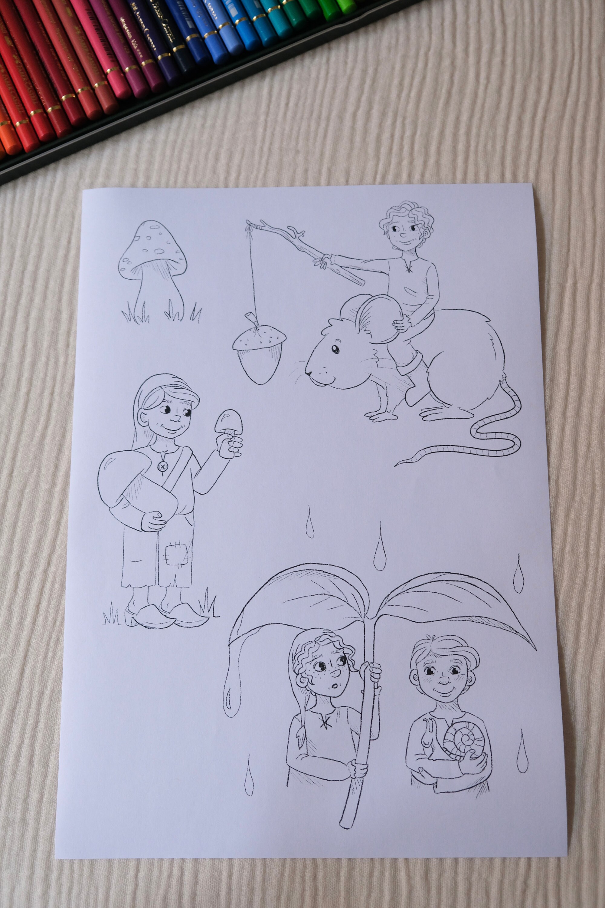 Coloring Pages BUNDLE OF FOUR - Etsy