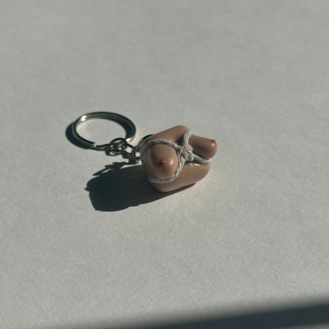 Shibari Keychain | Boob Keyring With Shibari Rope - Etsy