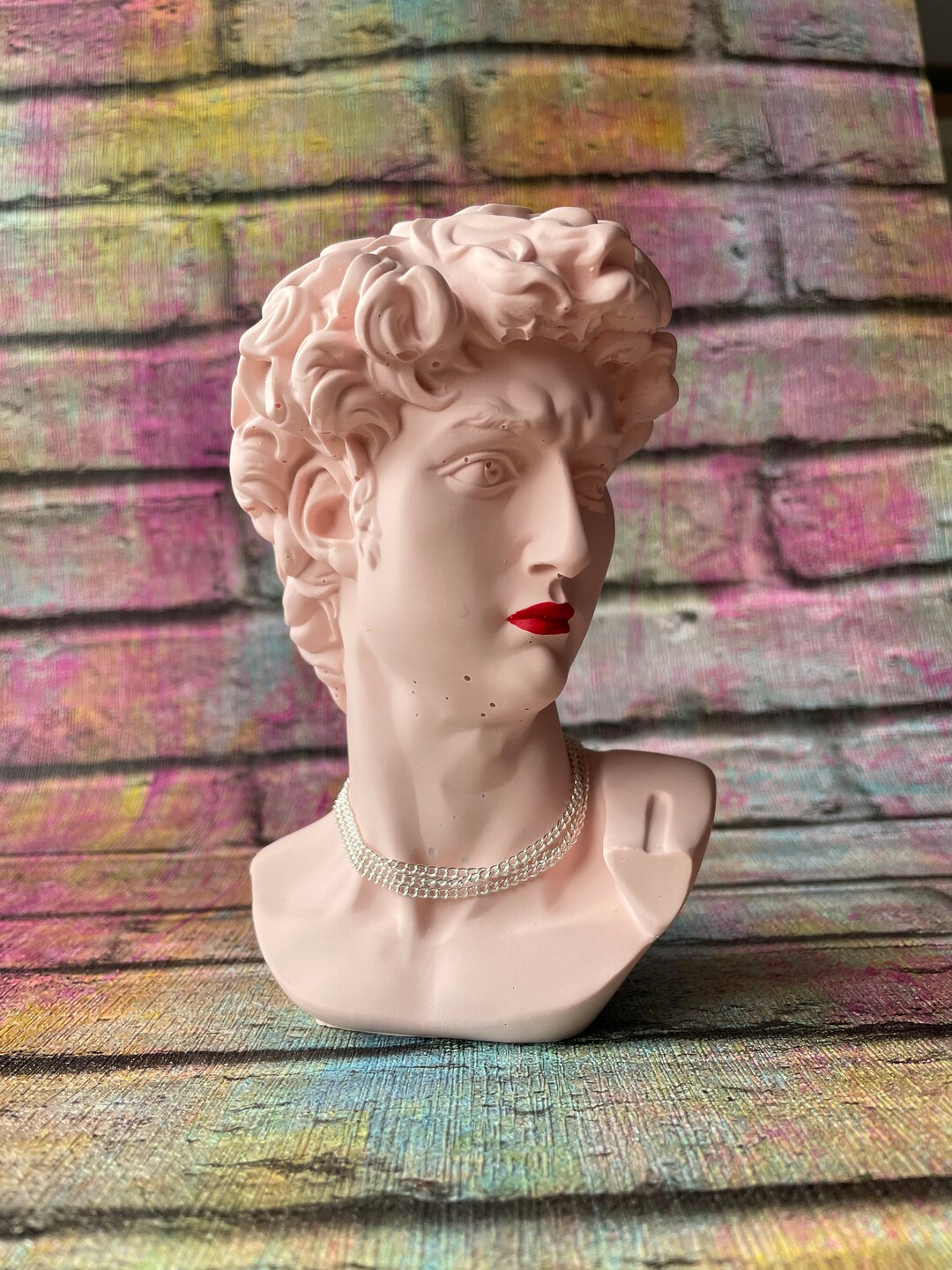 Big David Head 15 Cm Greek Statue Body Man Figure Bust - Etsy