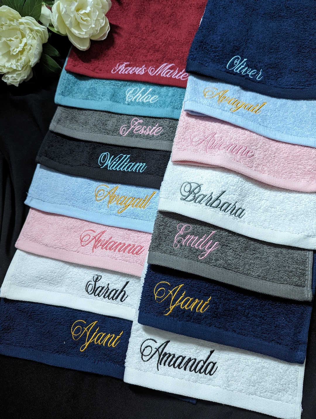 Personalised Face Cloth / Luxury Towel / Cloth With Name / Face Cloth ...