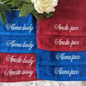 Personalised Face Cloth / Luxury Towel / Cloth With Name / Face Cloth ...