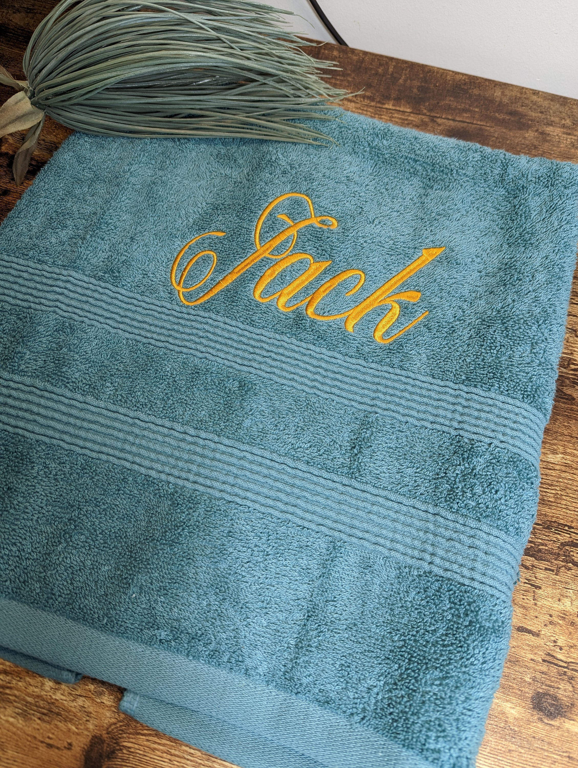 Personalised bath towel / Embroidered Towel / luxury towel sold by ...