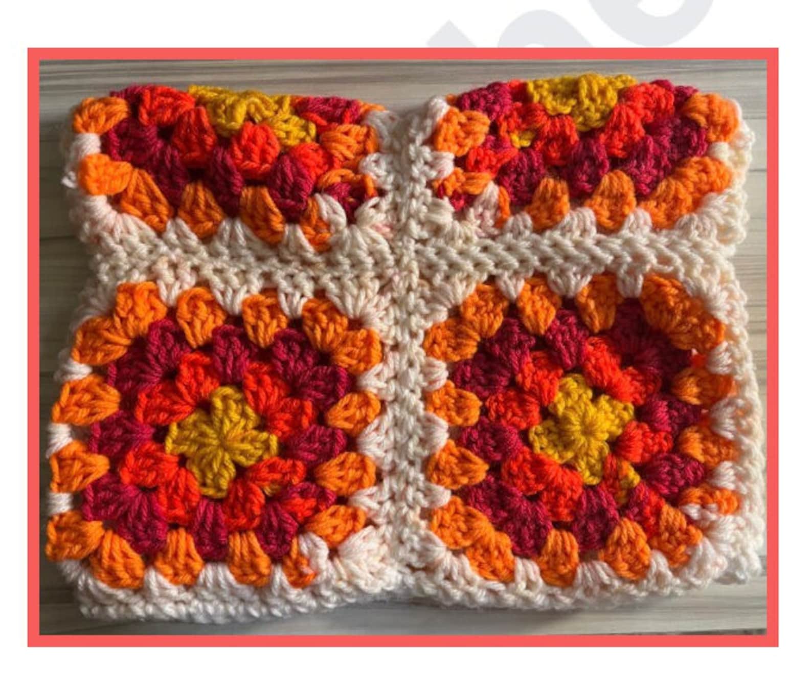 Granny Square PATTERN and Granny Square Hat With Cat Ears PATTERN - Etsy