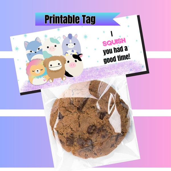 Squishmallow Candy Bag Stickers - Etsy