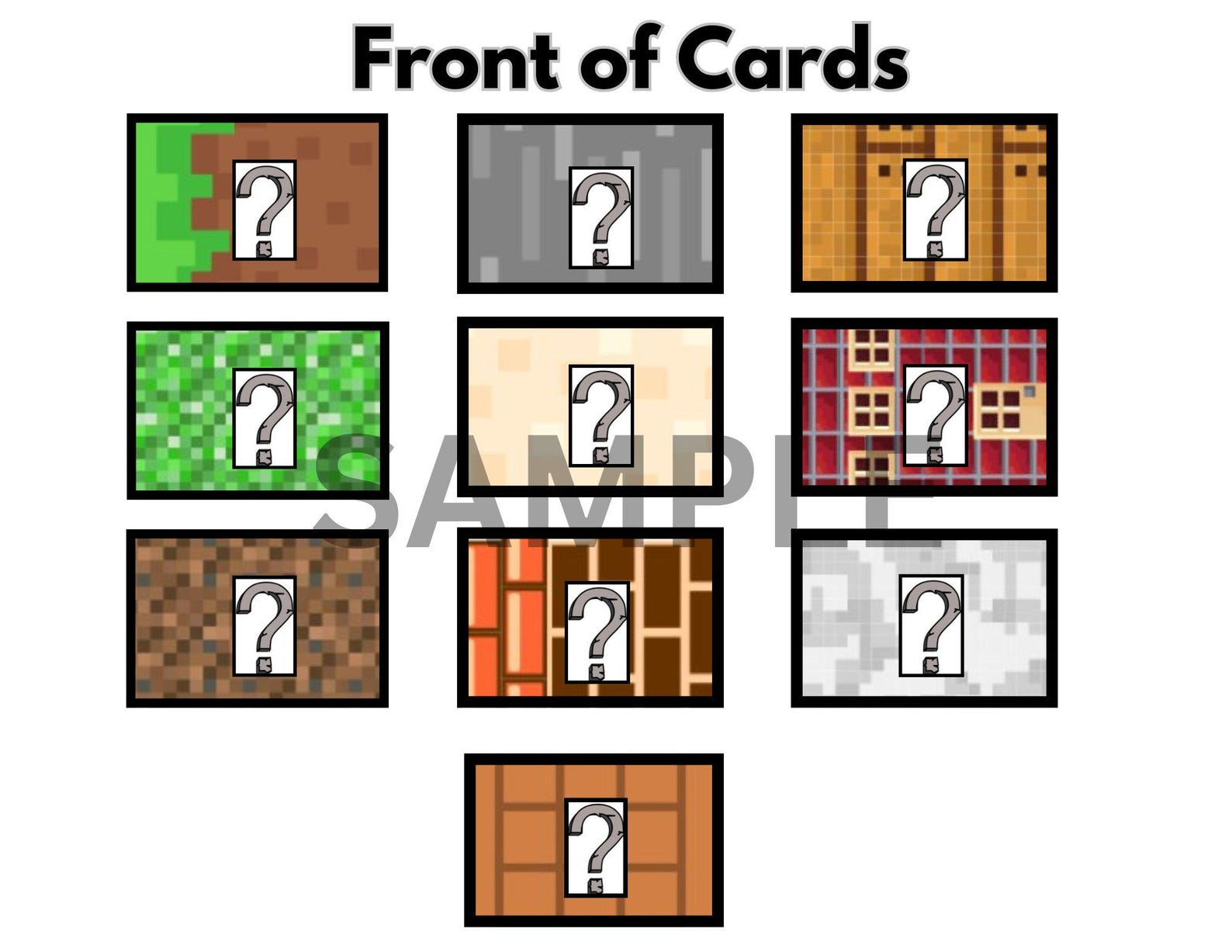 Minecraft Game Trivia Game, Printable, Digital Download, Birthday Party ...