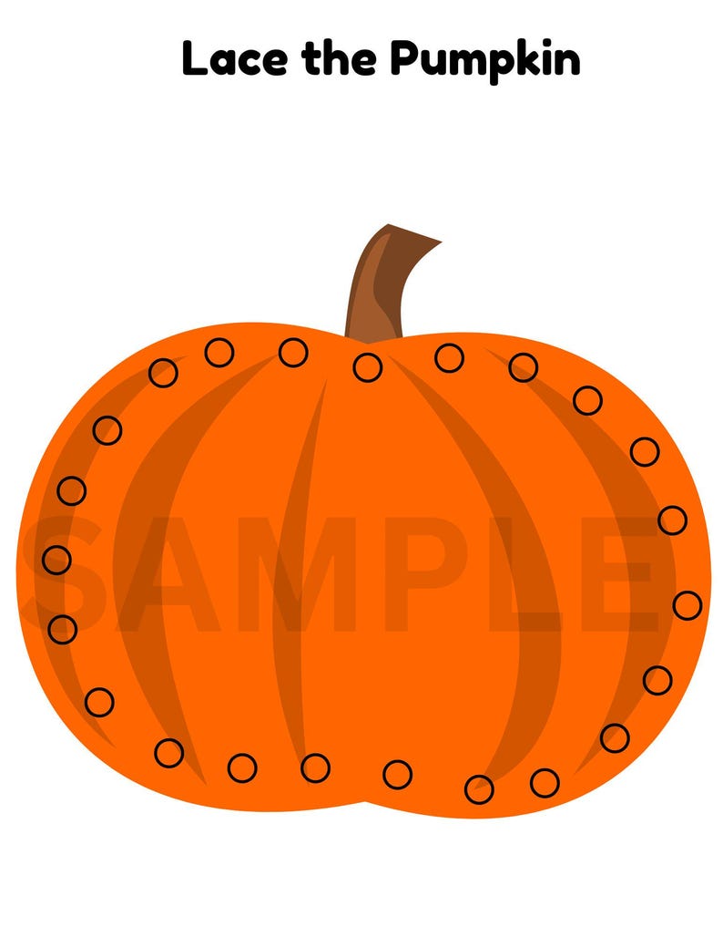 Preschool Toddler Printable Pumpkin Themed Activities, Lessons ...