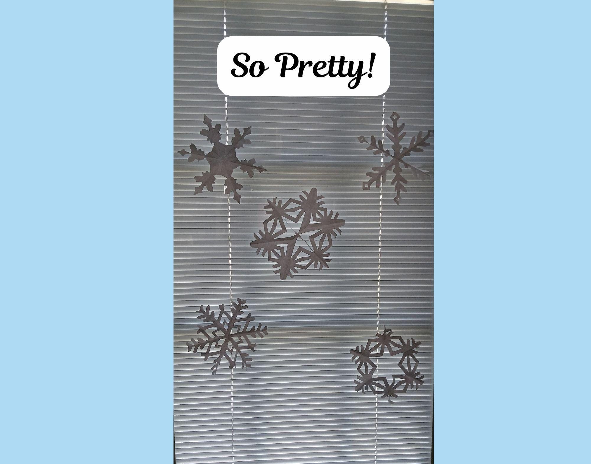 10 Paper Snowflake Patterns: DIY Winter Decor (printable PDF) - Etsy