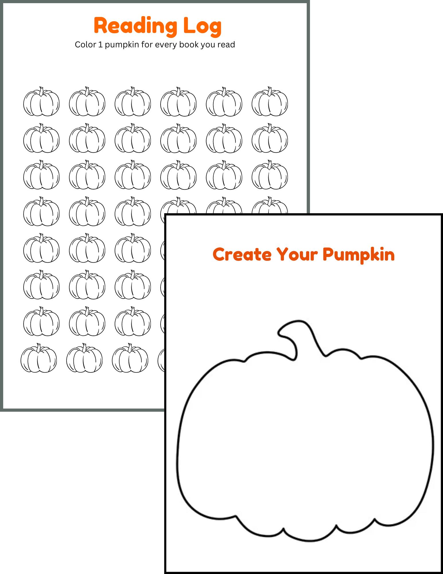 Preschool Toddler Printable Pumpkin Themed Activities, Lessons ...