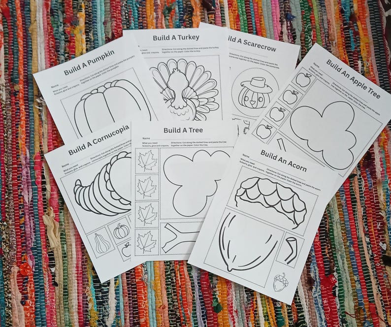 7 Fall Printable Preschool Crafts for Kids, Activity, Build A Craft ...
