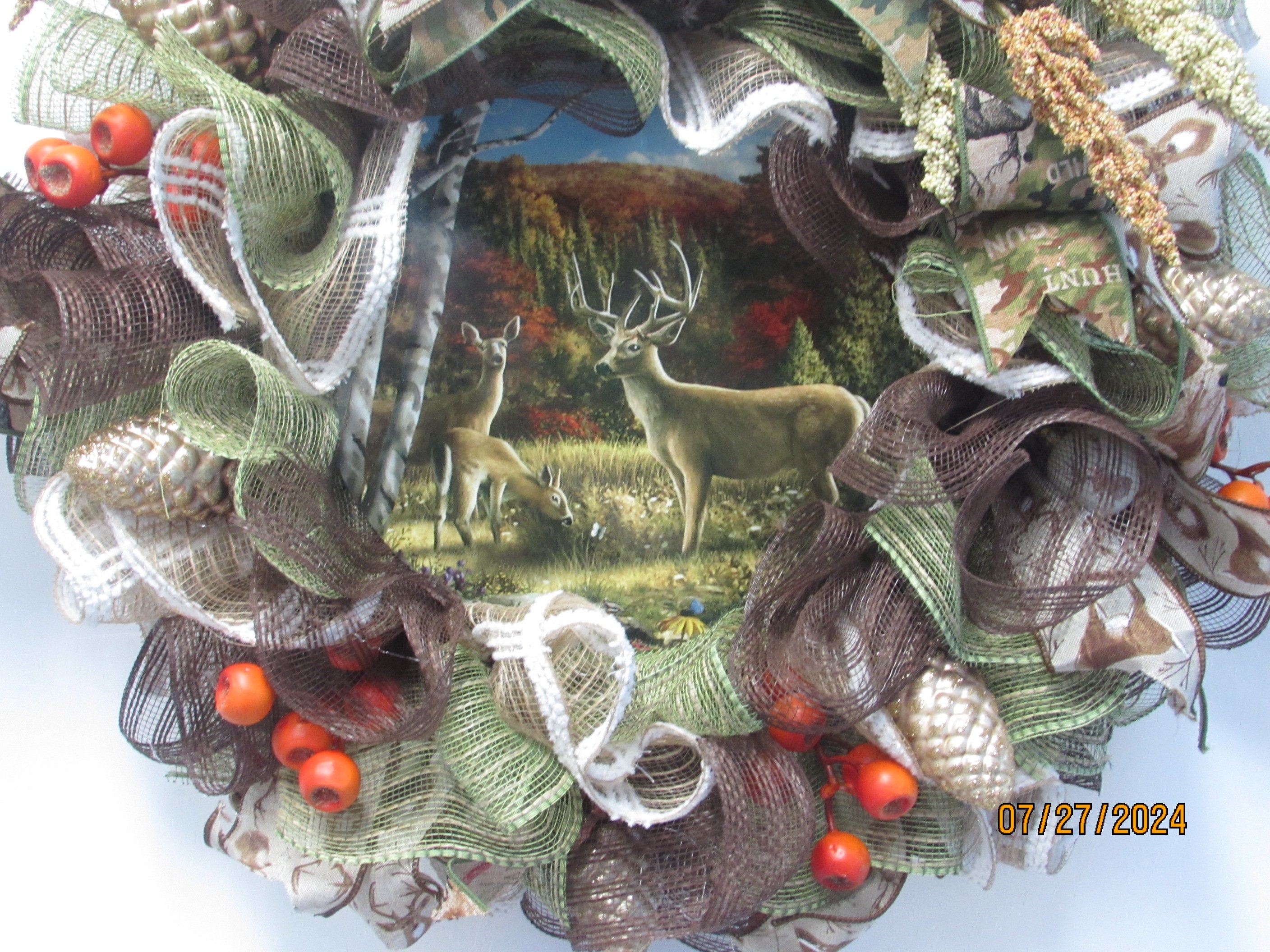 Deer Wreath, for the Hunter or Nature Lover. - Etsy