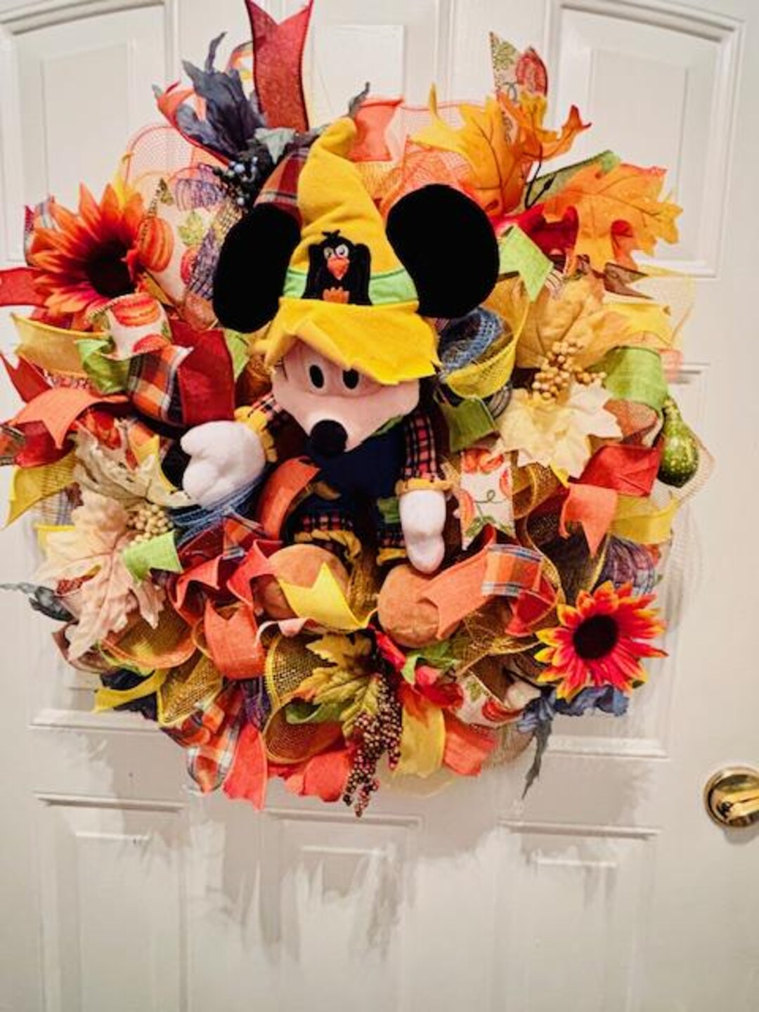 Mickey Mouse as a Scarecrow Will Greet Your Guests for the Halloween ...