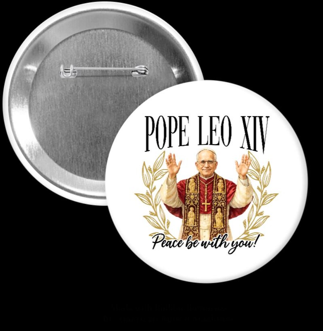 Pope Leo XIV 3 Inch Pin Back Button - Etsy