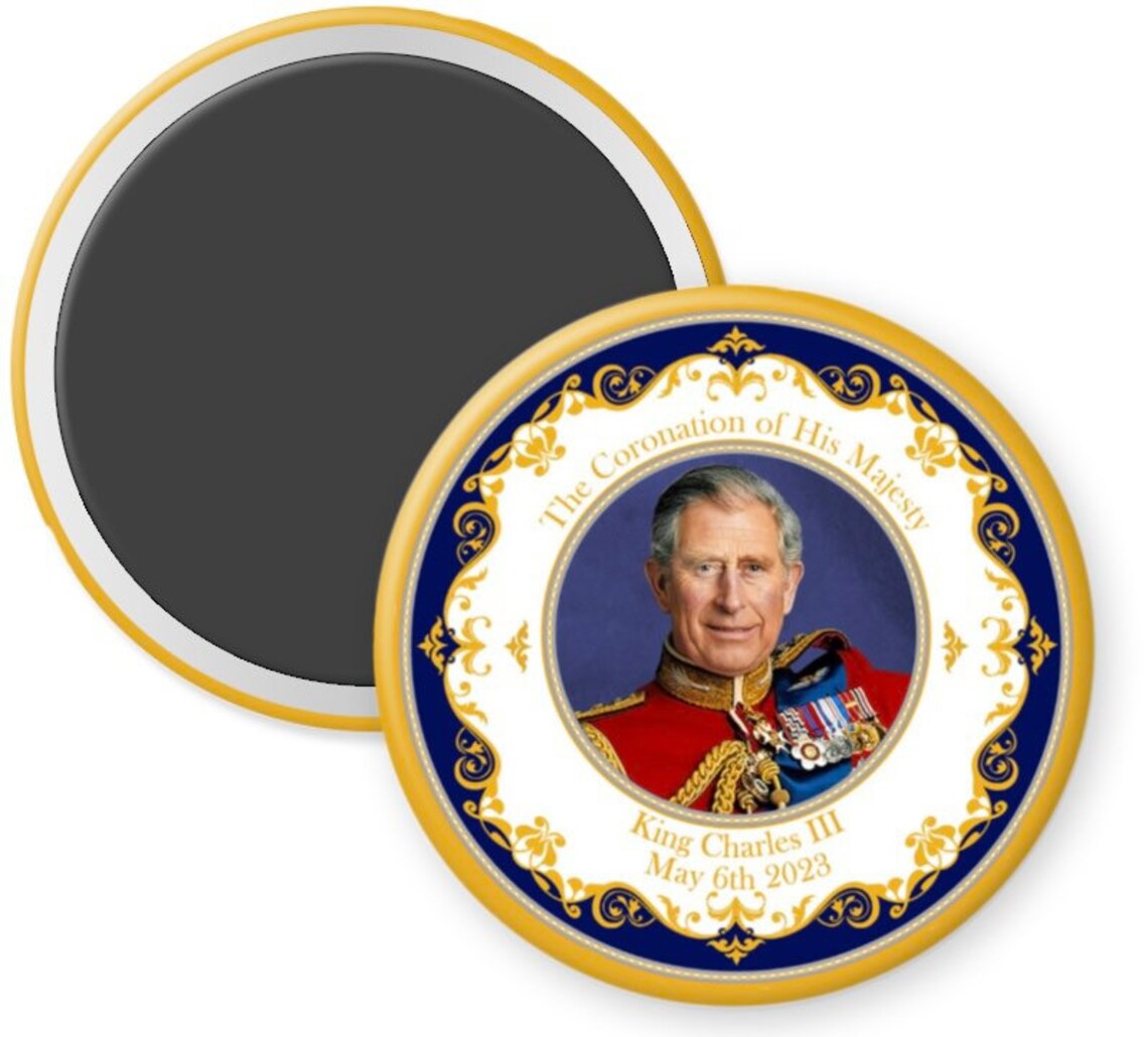King Charles III Coronation 3 Inch MAGNET. - Etsy