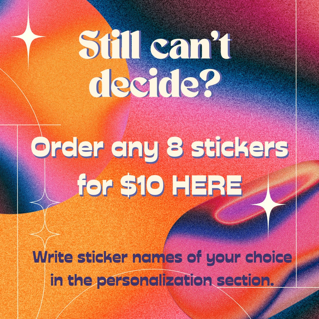 Large Sticker Pack - Etsy