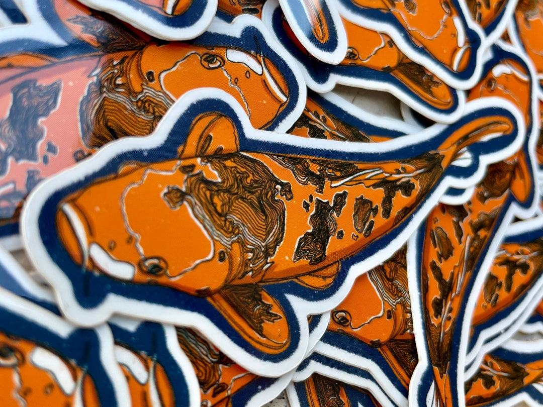Koi Fish Sticker - Etsy