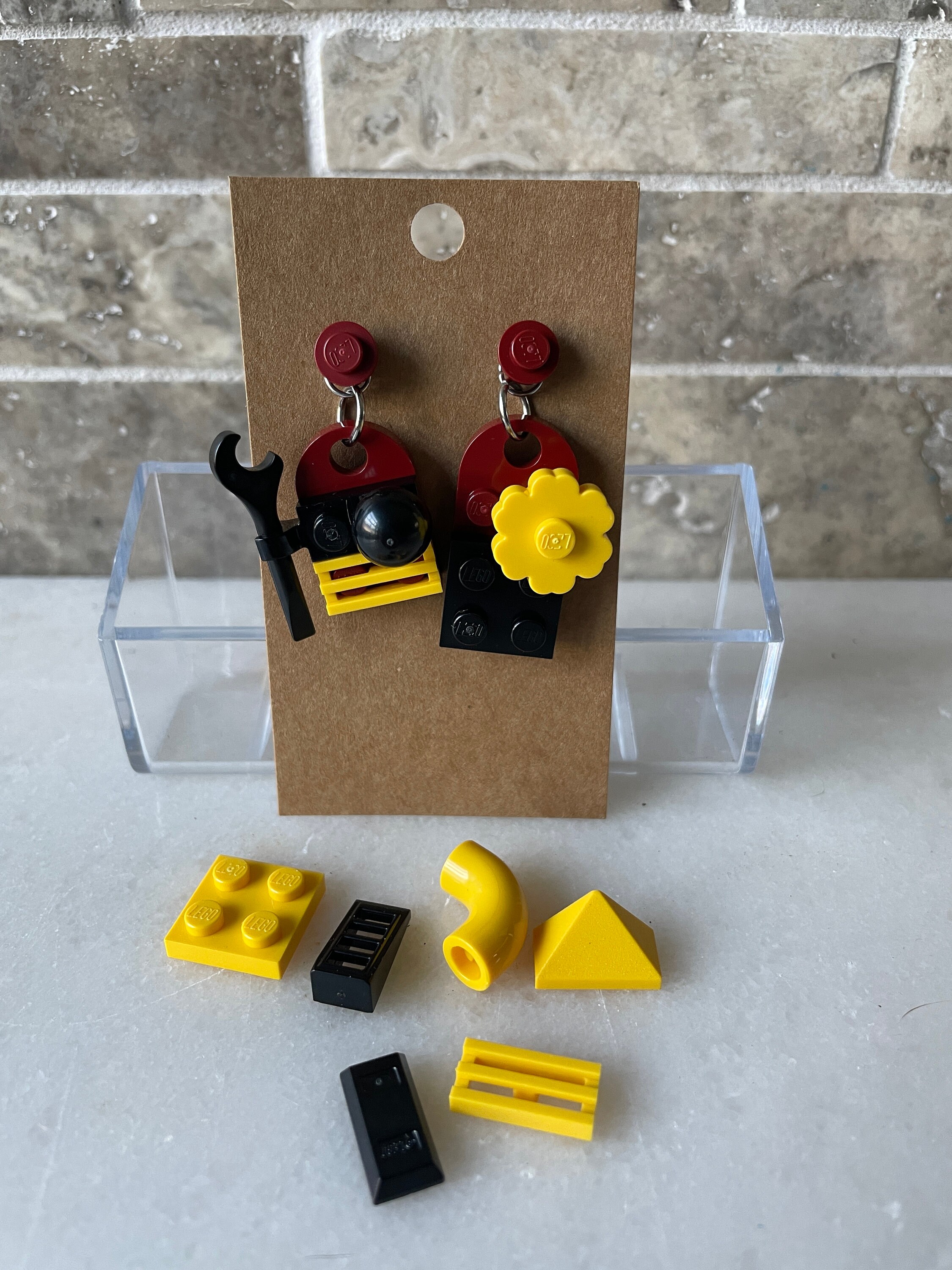 Create Your Own Brick Mini Masterpiece Earring Set Modern - Etsy