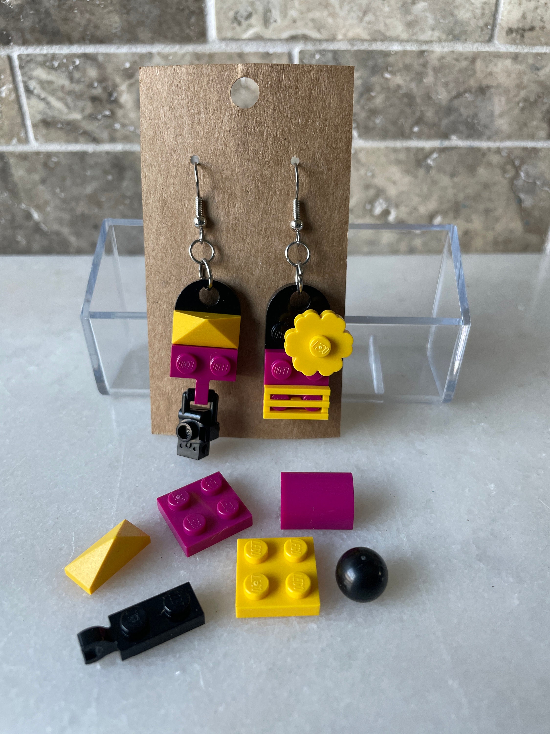 Create Your Own Brick Mini Masterpiece Earring Set Modern - Etsy