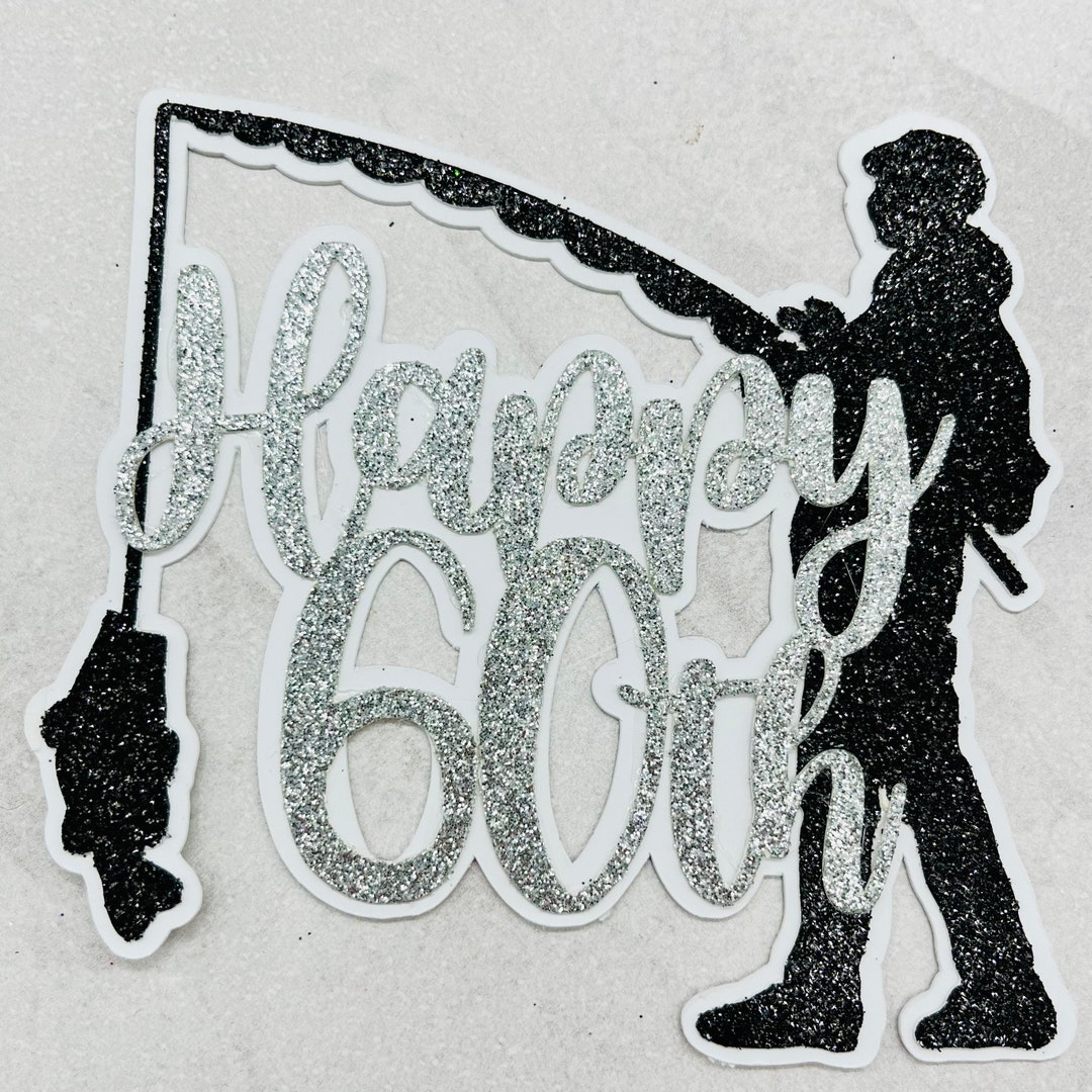 Fishing Themed Cake Topper - Etsy