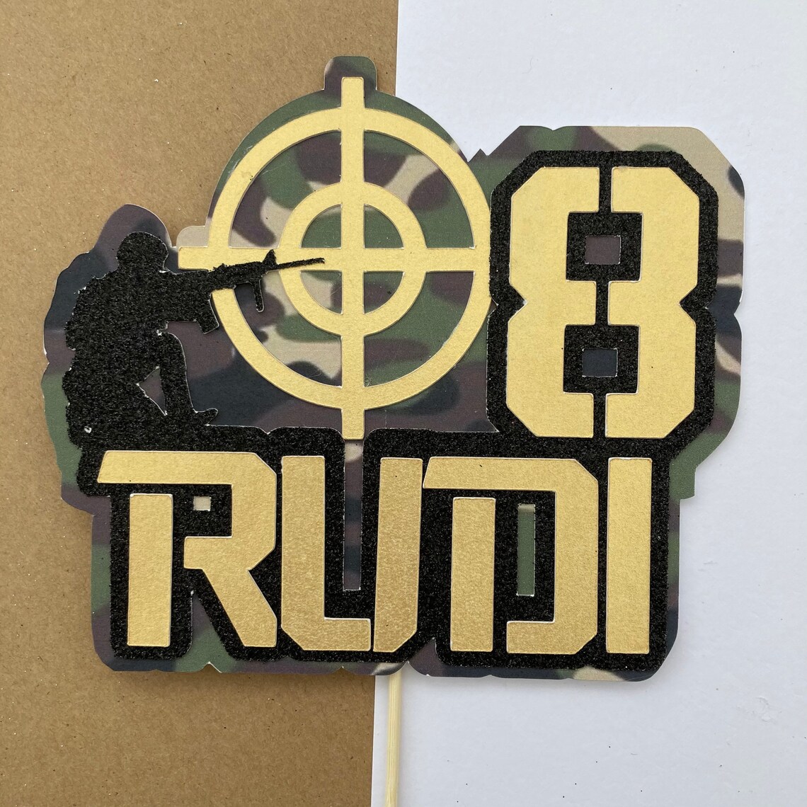 Army Themed Cake Topper - Etsy UK