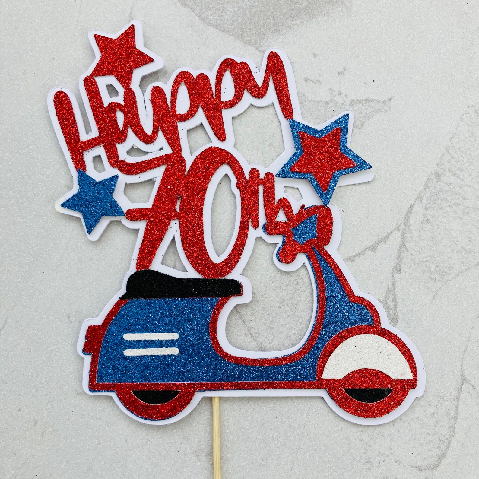Lambretta Scooter Cake Topper - Etsy UK