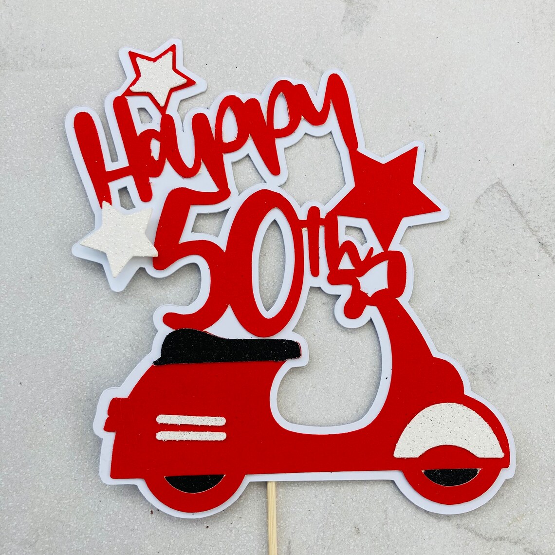 Lambretta Scooter Cake Topper - Etsy UK
