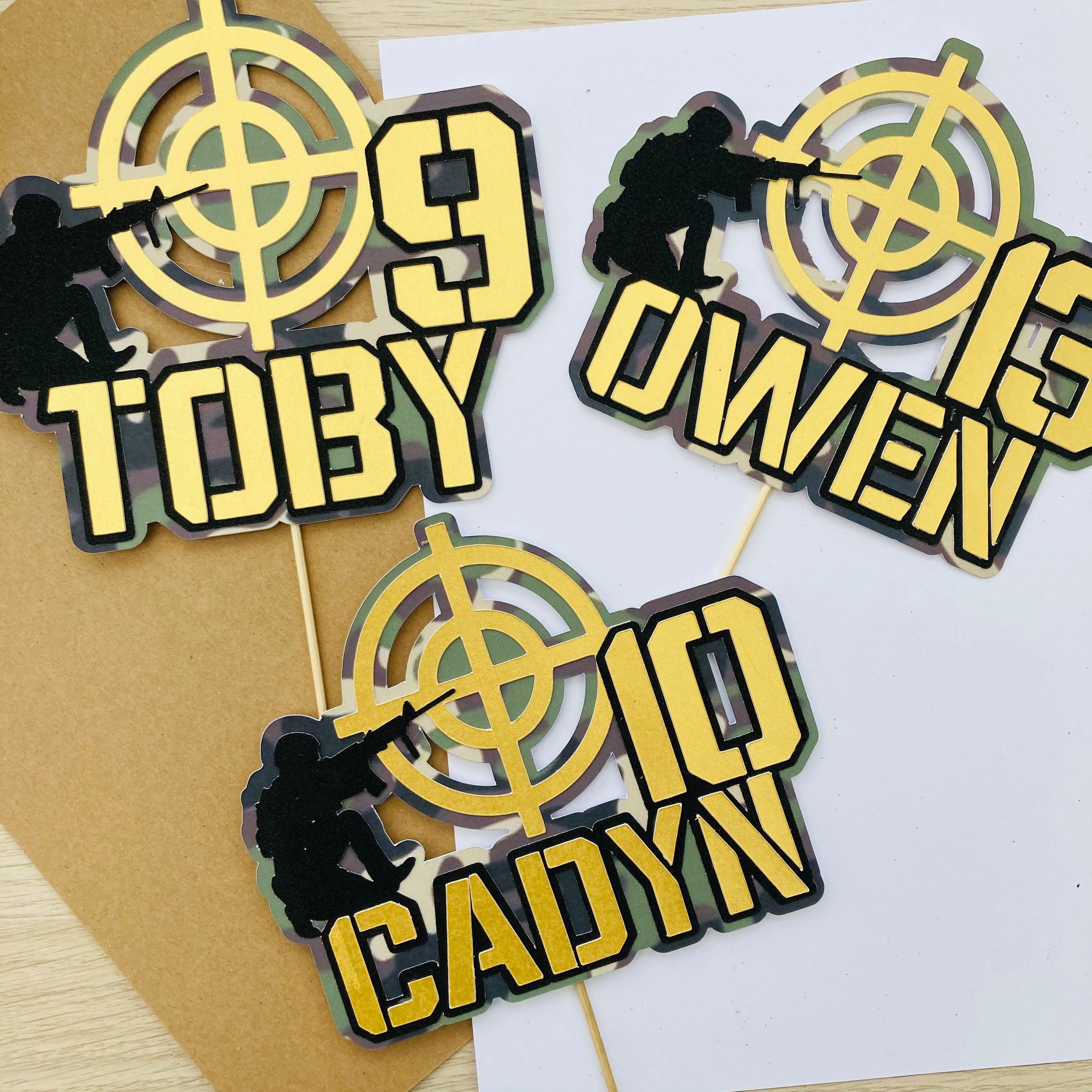 Army Themed Cake Topper - Etsy UK