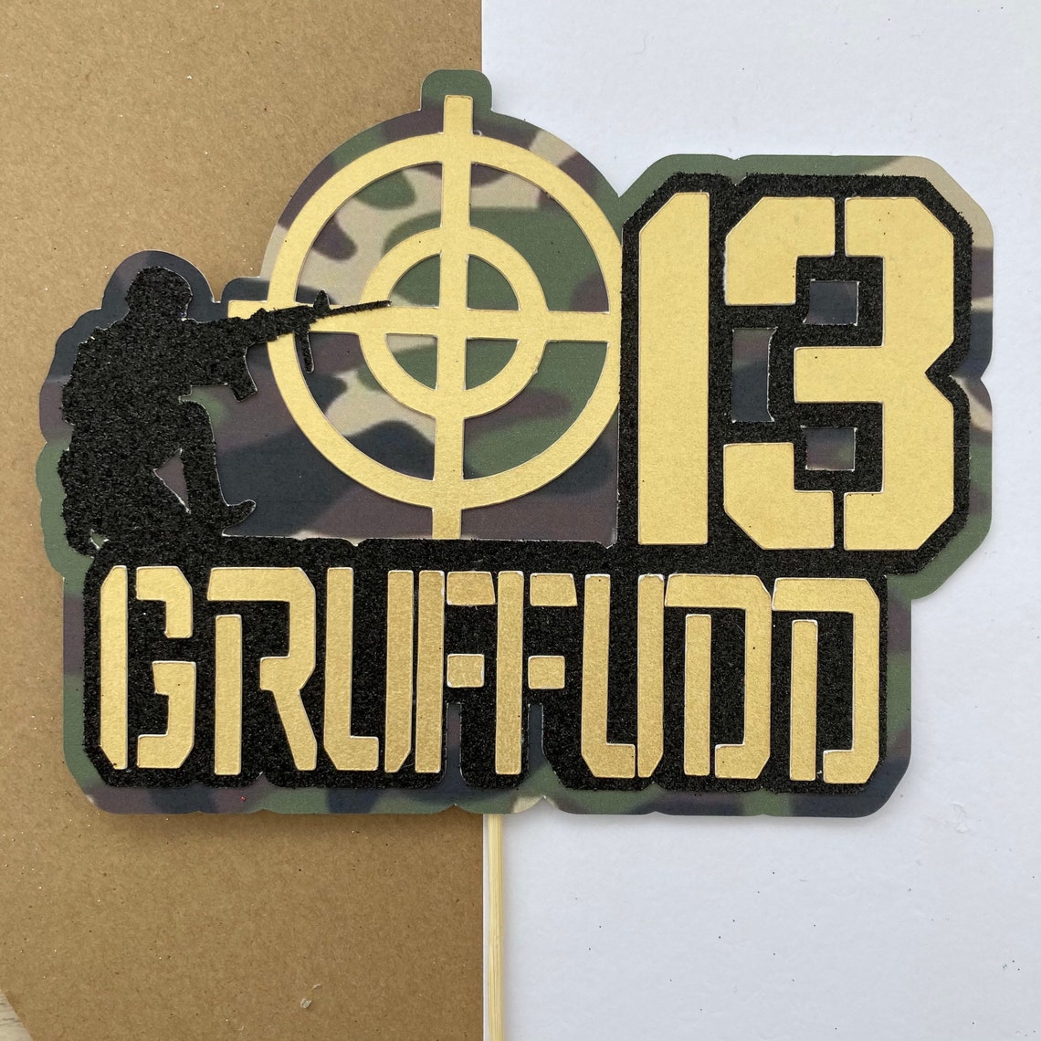 Army Themed Cake Topper | Etsy UK