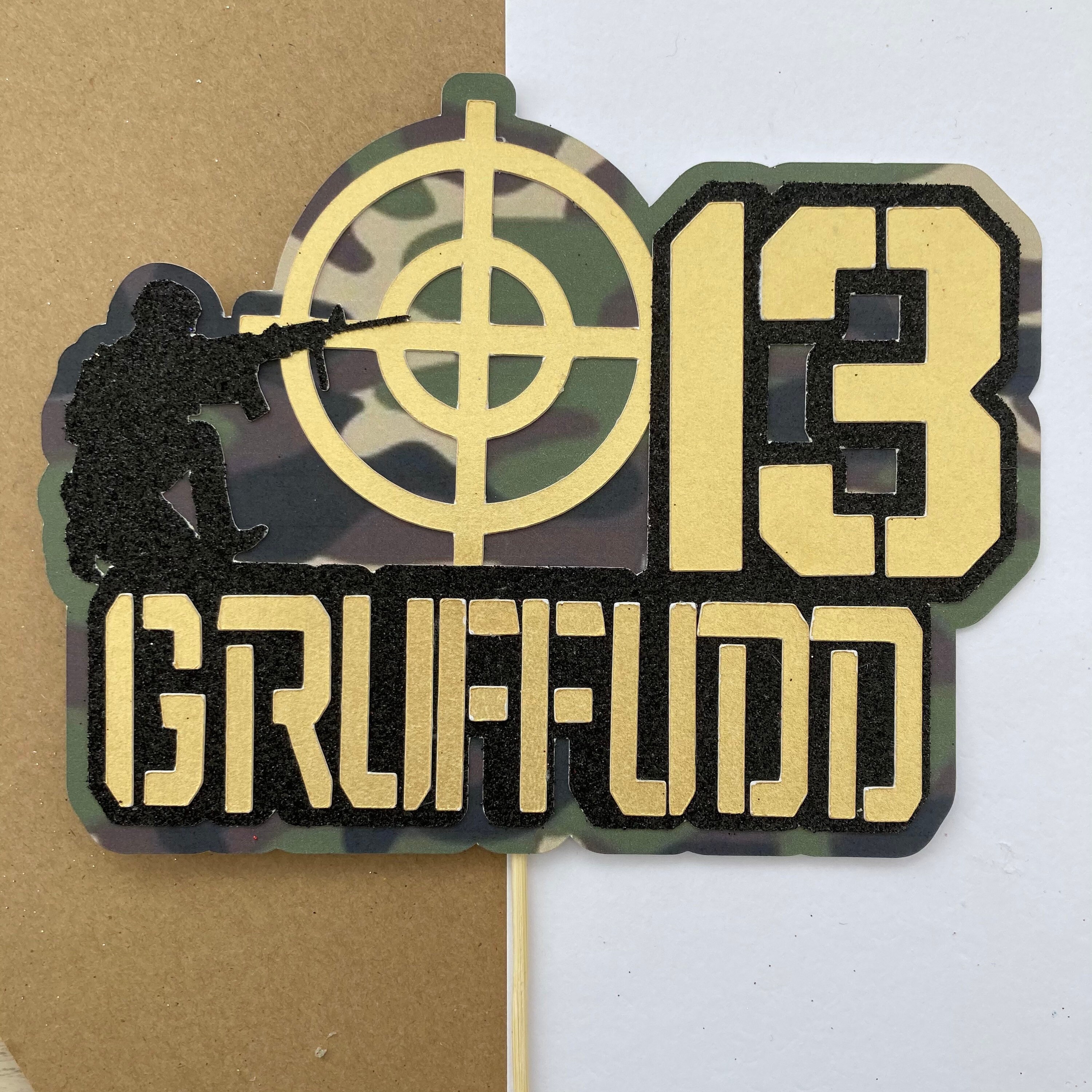 Army Themed Cake Topper - Etsy UK