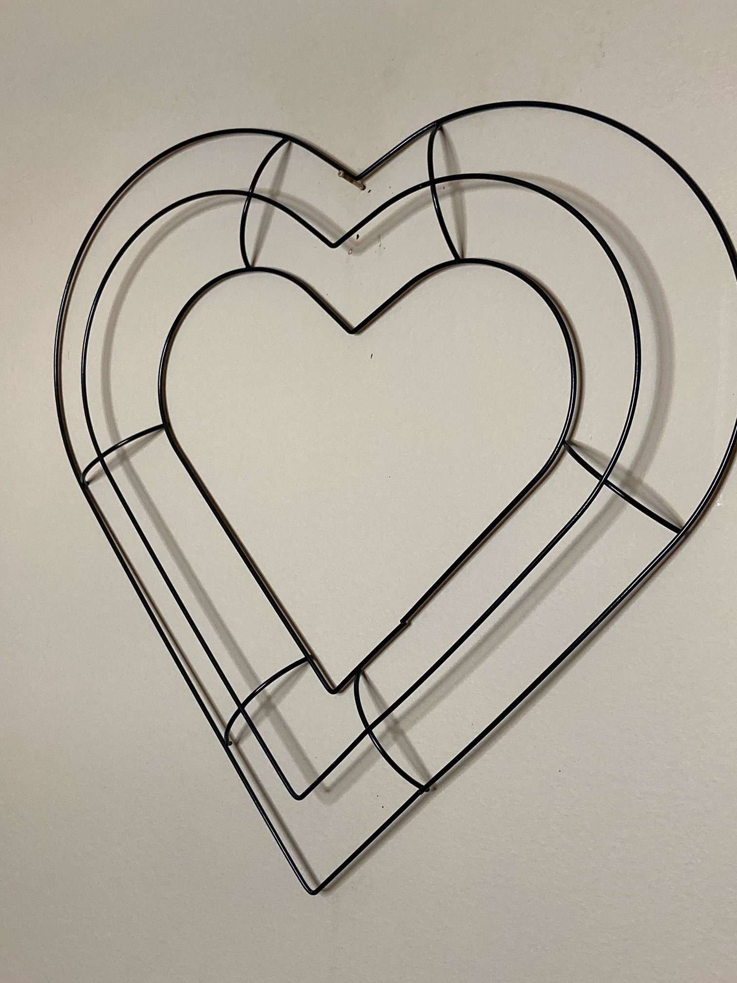 Heart Wreath Frame Heart Shape Wreath Frame Valentine's | Etsy