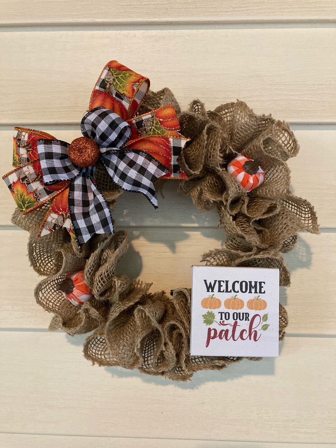 Mini Fall Wreath, Thanksgiving Wreath, Fall Burlap Wreath, Fall Wreath ...