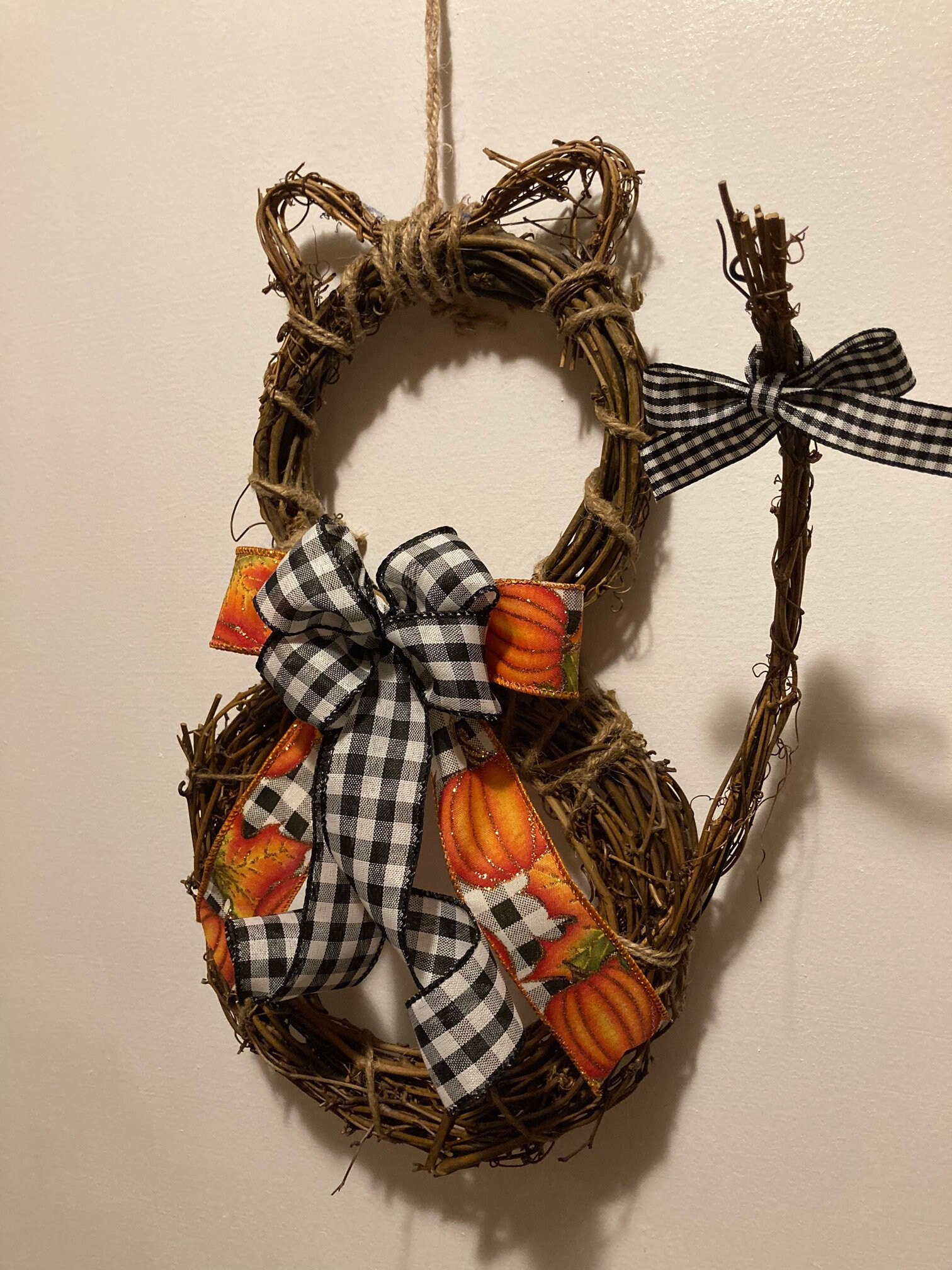 Kitty Wreath Cat Wreath Fall Cat Wreath Feline Wreath Cat - Etsy