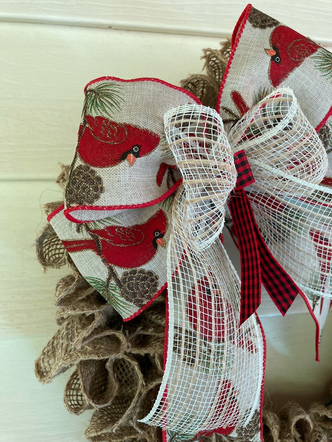 Cardinal Wreath Red Cardinal Wreath Cardinal Decor Cardinal - Etsy