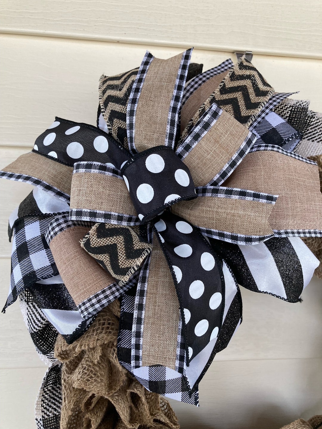 Everyday Lantern Bow, Everyday Wreath Bow Decor, Everyday Bow Farmhouse, Bow Rustic Black Bow ...