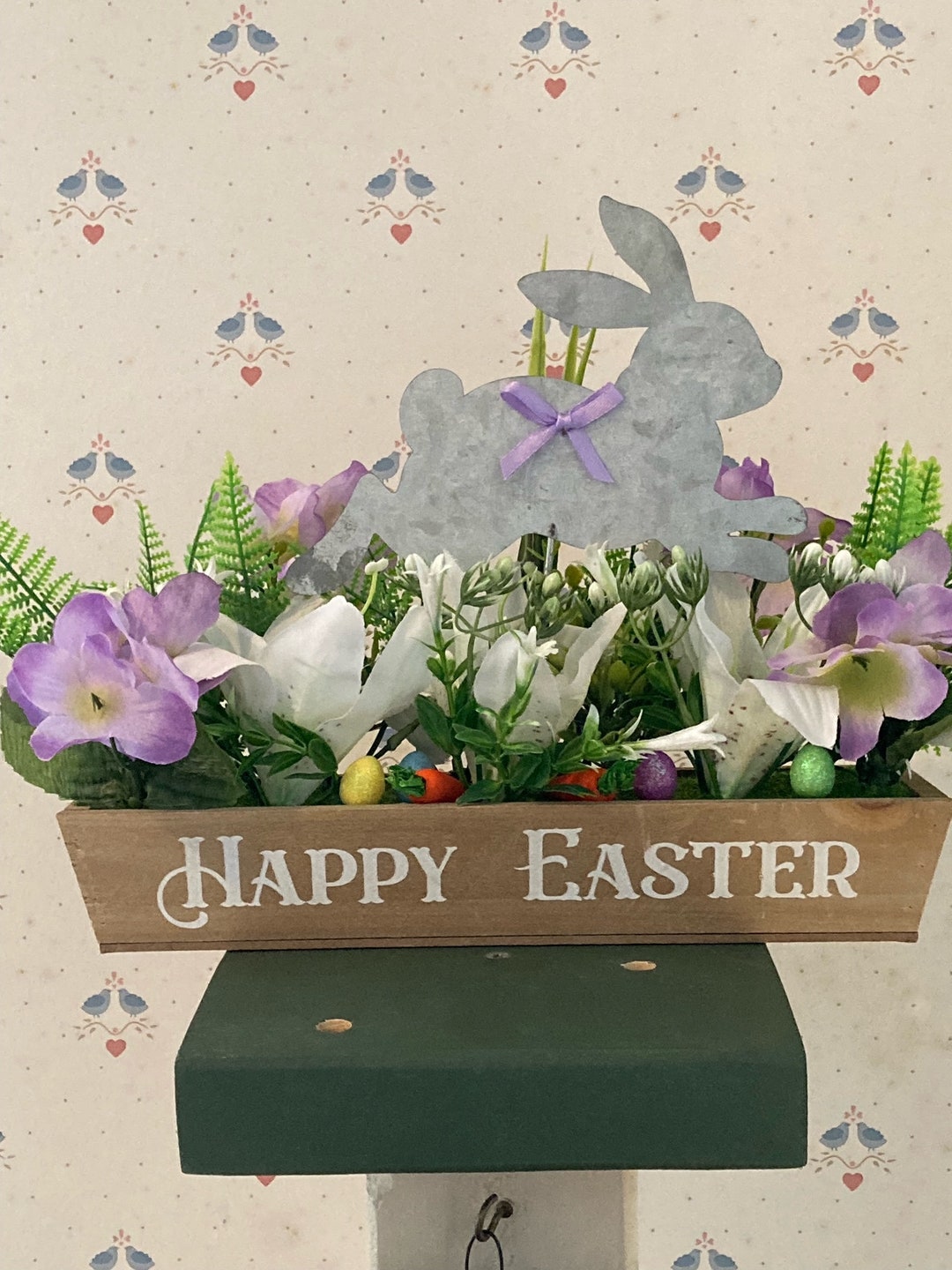 Easter Centerpiece, Easter Decor, Easter Bunny Decor, Happy Easter ...