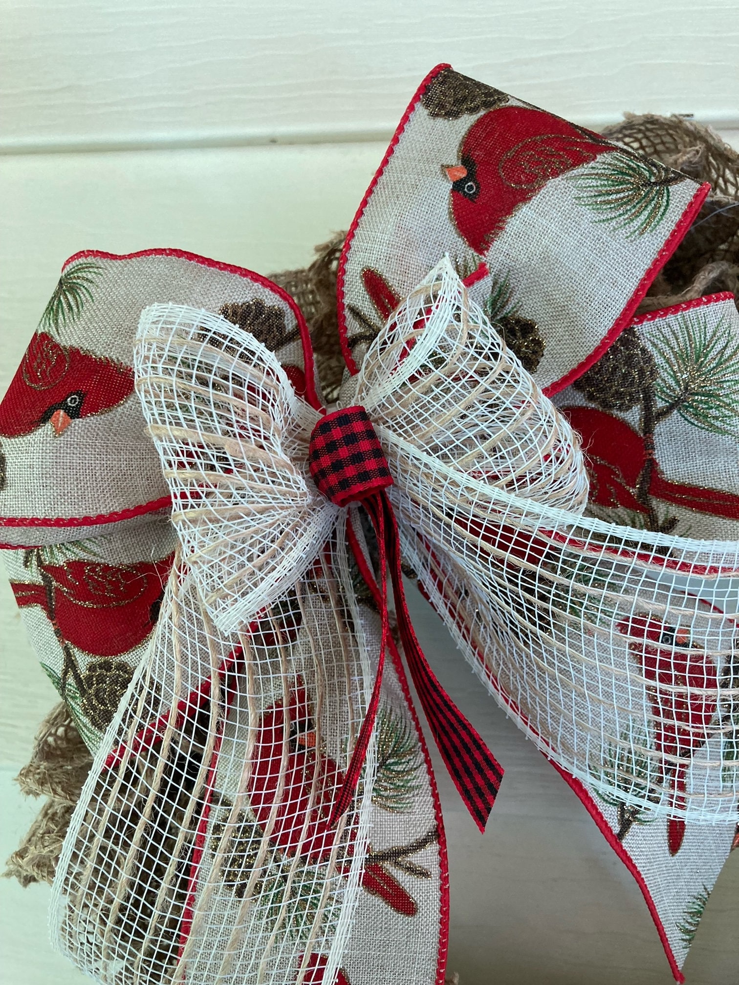 Cardinal Wreath Red Cardinal Wreath Cardinal Decor Cardinal - Etsy