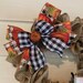 Mini Fall Wreath Thanksgiving Wreath Fall Burlap Wreath - Etsy