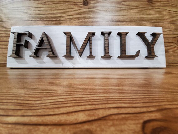 Handmade Signs Raised Letter Signs Wall Decor Family Sign - Etsy