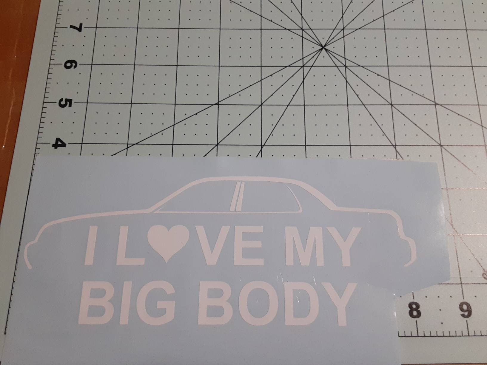 I Love My Big Body, Decal. I Love My Big Body Decal With the Outlining ...