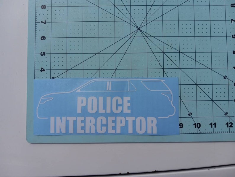 Ford Explorer Police Interceptor Silhouette Decal. 2011-2019 Ford ...