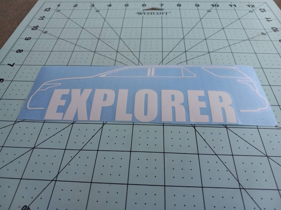 Ford Explorer Silhouette Decal. 2011-2019 Ford Explorer. 5th Gen Ford ...